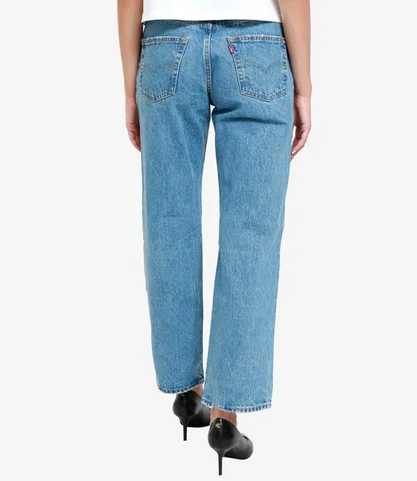 LEVI'S High-waisted Straight Leg Jeans - Denim