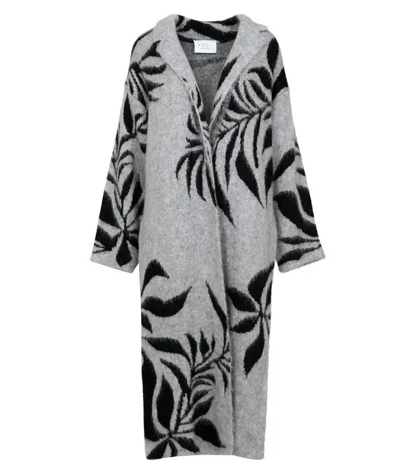 KAOS Jacquard Patterned Wool Robe