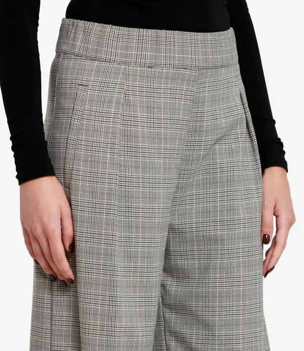 SEMICOUTURE Prince Of Wales Wool Blend Trousers