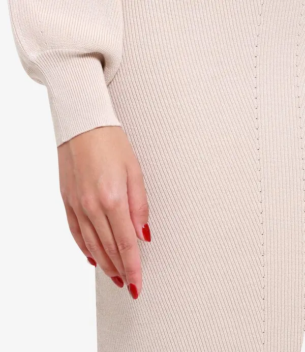 KAOS Tight-fitting Ribbed Skirt - Powder