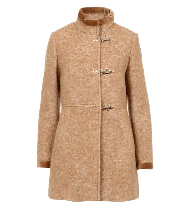 FAY Virgin Wool Blend Coat - Camel