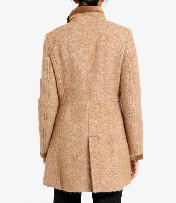 FAY Virgin Wool Blend Coat - Camel