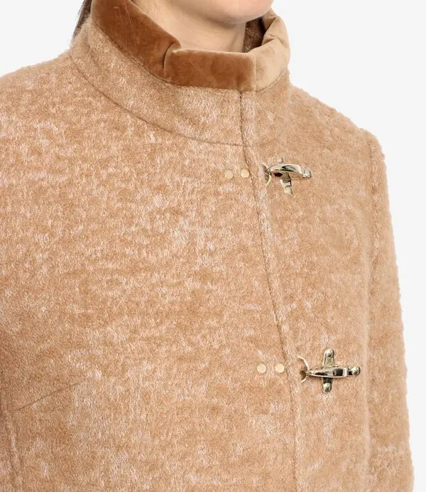 FAY Virgin Wool Blend Coat - Camel