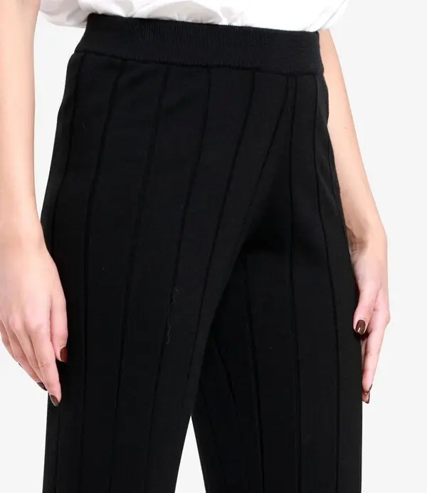 GRAN SASSO Wide Leg Merino Wool Trousers