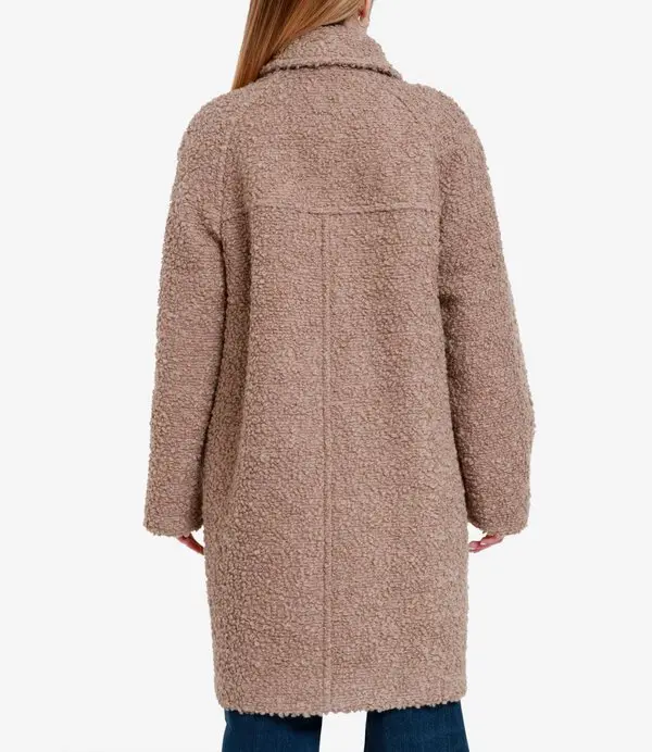 FAY Wool Bouclé Double-breasted Coat