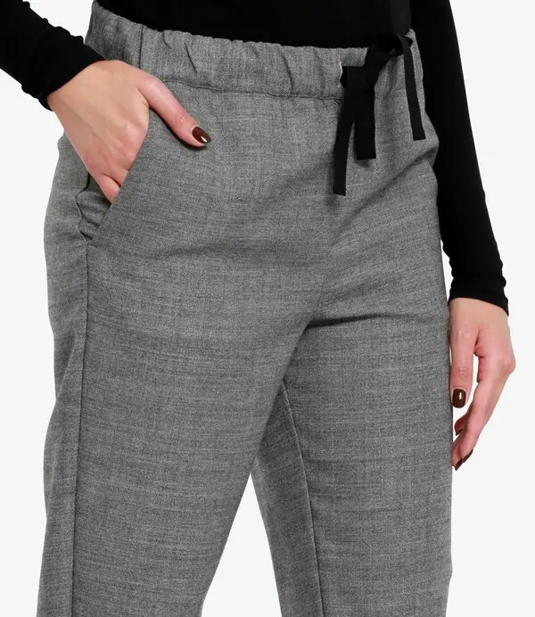 SEMICOUTURE Wool-blend Trousers - Grey