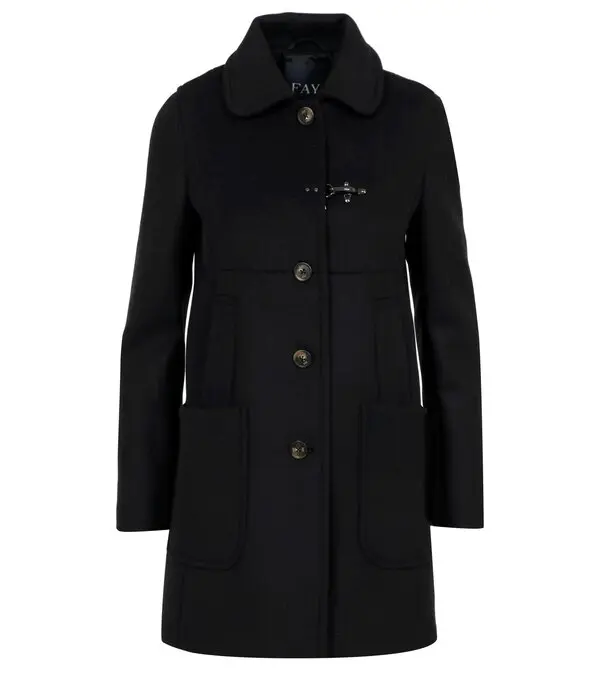 FAY Wool And Cashmere Blend Single-breasted Coat