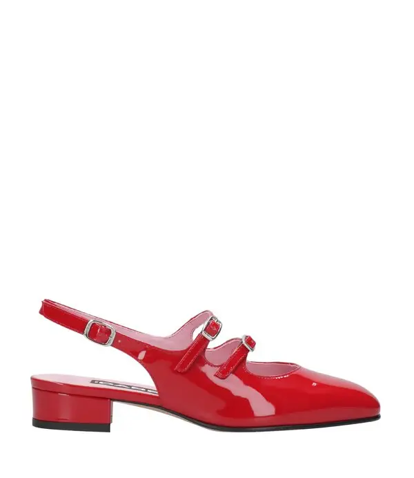 CAREL Patent Leather Pumps - Red