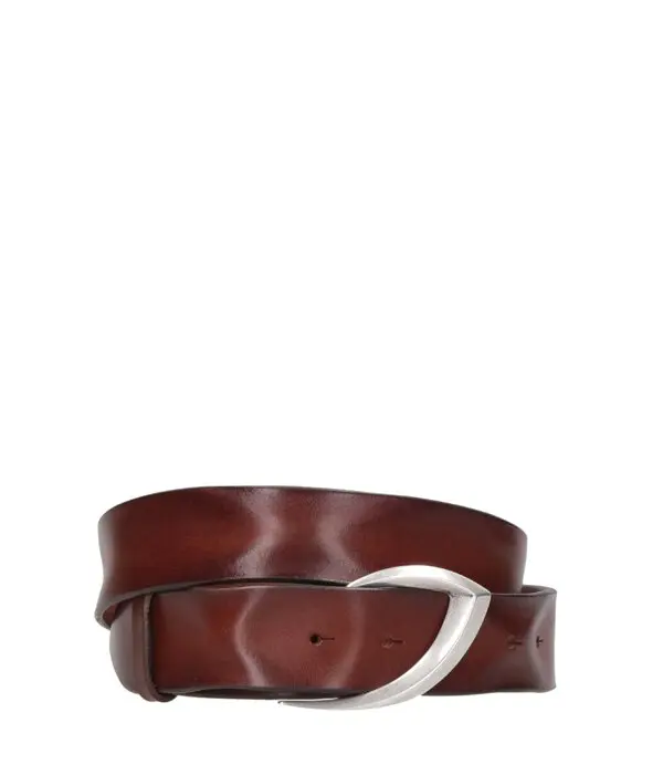 ORTIGNI Leather Belt - Brown