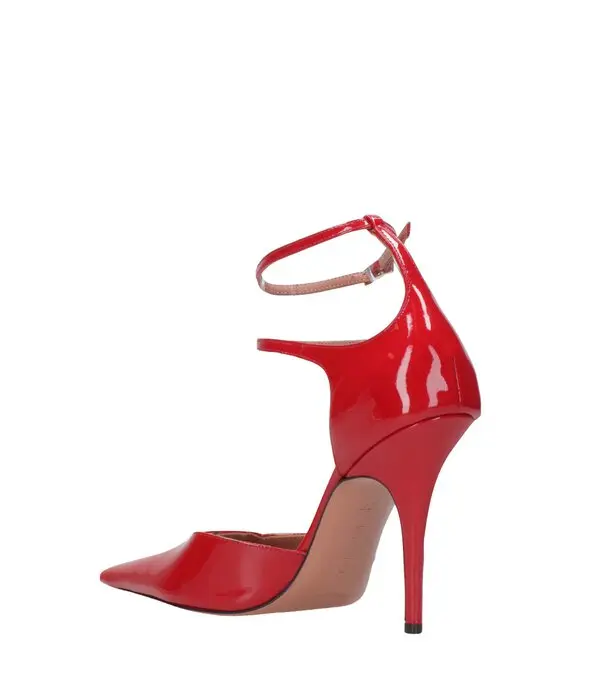 ALDO CASTAGNA Patent Leather Effect Stiletto Heel Pumps - Red