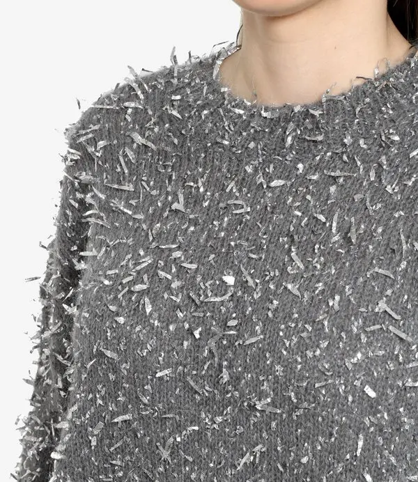 MSGM Sweater With Frayed Effect