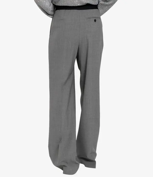 MSGM Wide Leg Wool Trousers