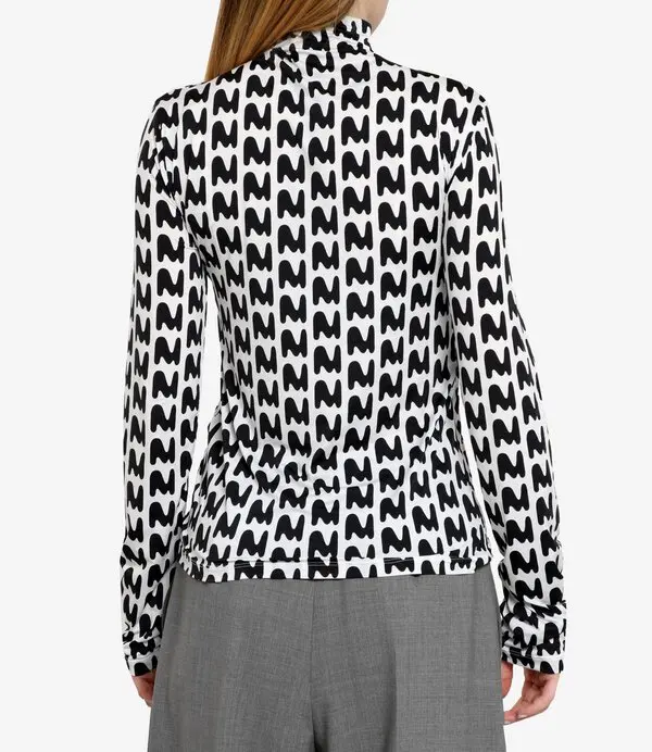 MSGM Printed Long Sleeve Shirt