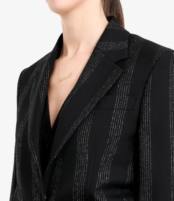 MSGM Wool Pinstripe Blazer