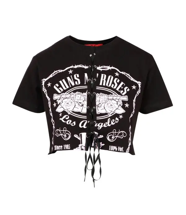 ANIYE BY Guns N' Roses Print Crop Top