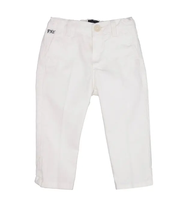 FAY Regular Waist Cotton Trousers