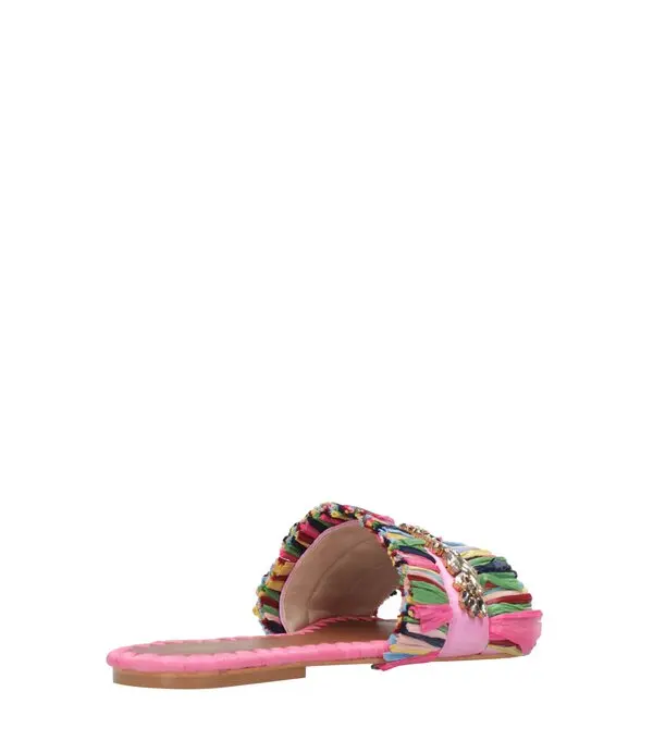 DE SIENA Raffia Sandals - Multirosa