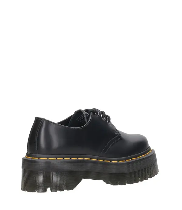 Dr. Martens Leather Flat Shoes - Black