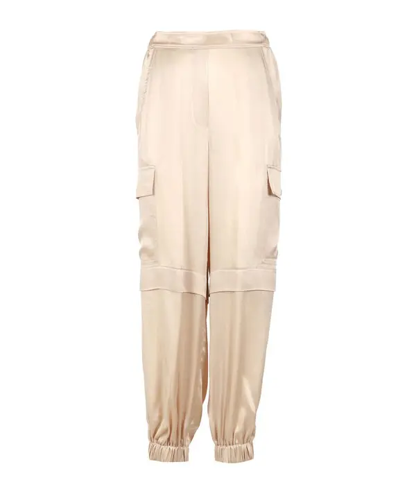 SEMICOUTURE High-waisted Trousers With Ankle Cuffs