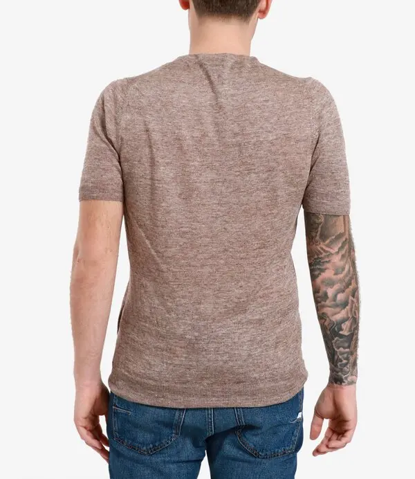 BARBA NAPOLI Linen Crew Neck Sweater