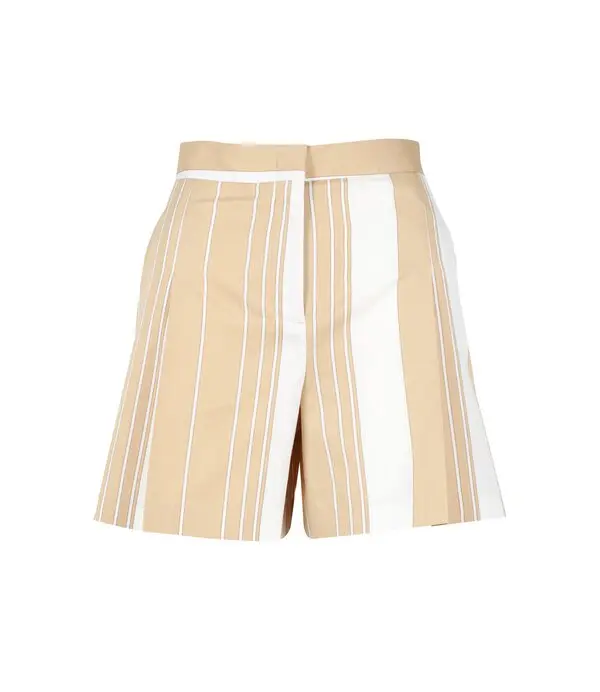 SEMICOUTURE Striped High-waisted Shorts