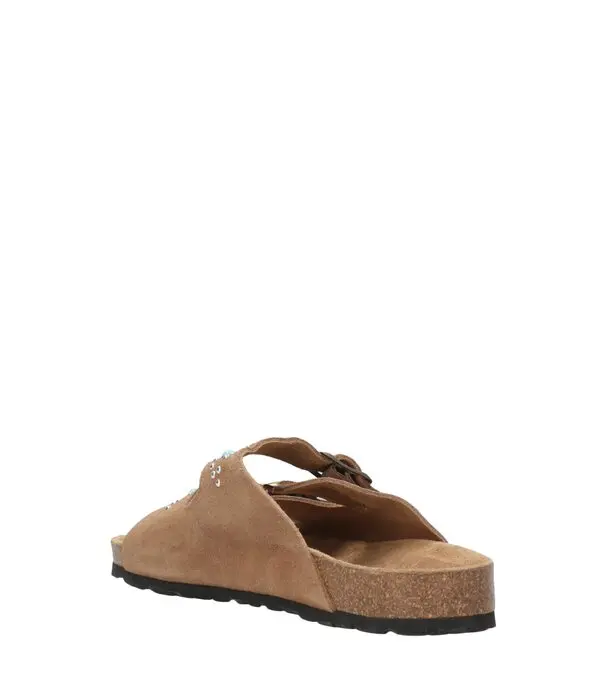 TAJI Double Strap Suede Sandals