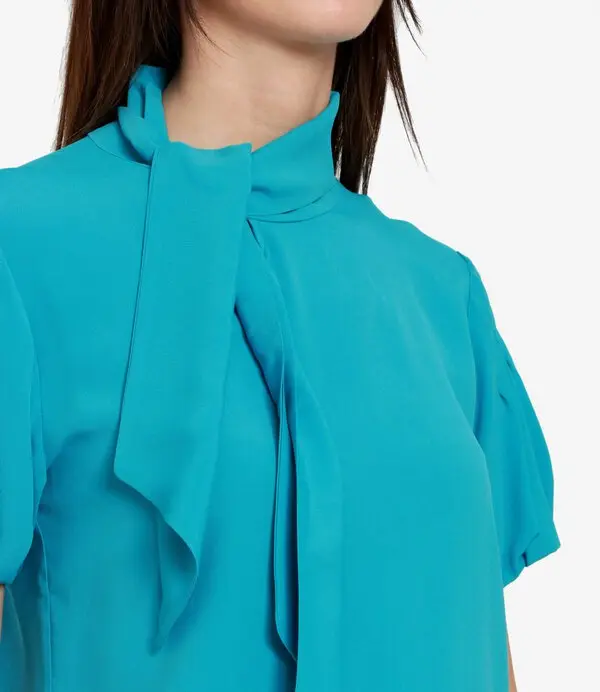 GRIFONI Shirt With Ribbon Collar