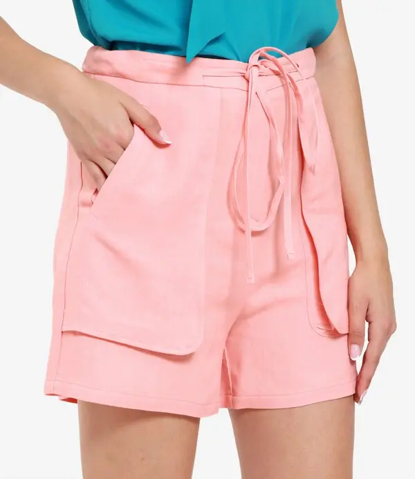 GRIFONI Cotton And Linen Shorts