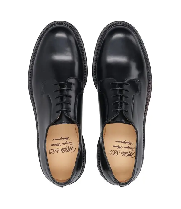 Mille885 Leather Lace-Up Derby - Black | Editorialist display picture 3
