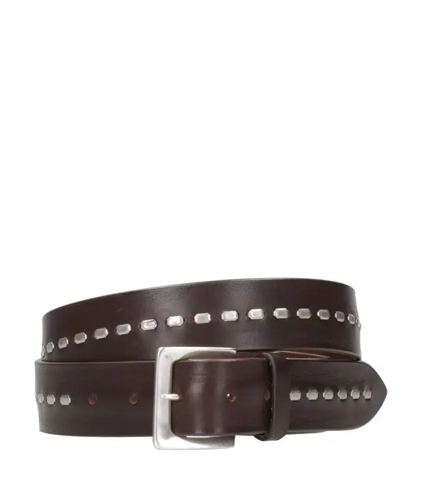 ORTIGNI Leather Belt - Brown