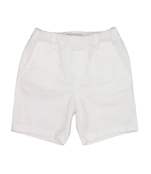 Emporio Armani Solid Cotton Shorts