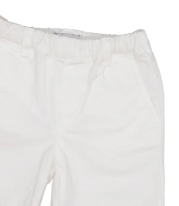Emporio Armani Solid Cotton Shorts