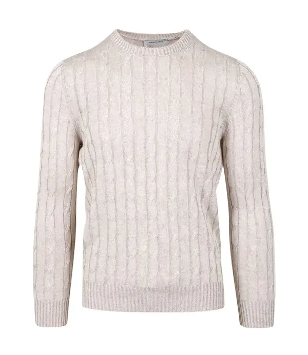 GRAN SASSO Braided Crew Neck Sweater