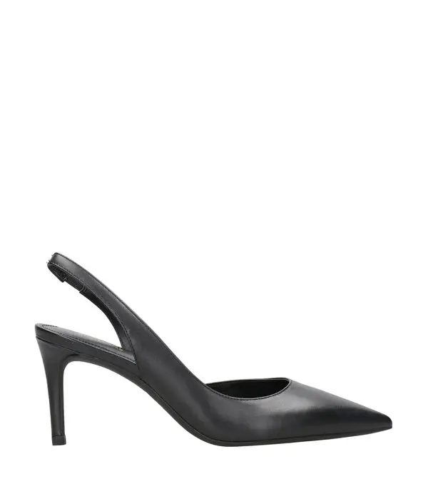 Michael Kors Leather Slingback Pumps - Black