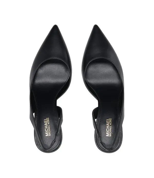 Michael Kors Leather Slingback Pumps - Black