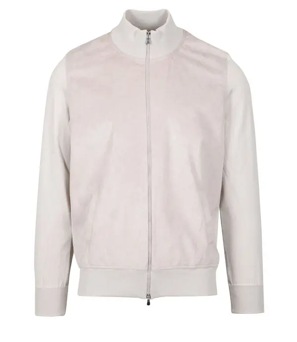 GRAN SASSO High Collar Zip-up Jacket