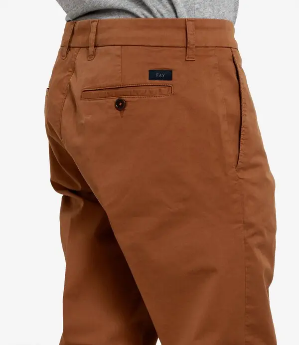 FAY Cotton Cigarette Trousers
