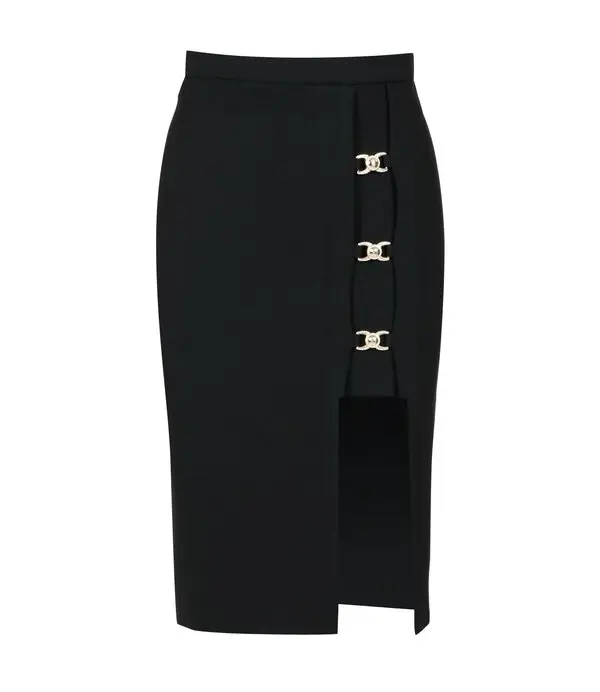 SIMONA CORSELLINI Viscose Skirt With Slit