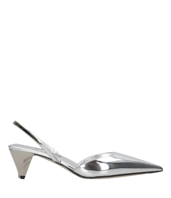 3JUIN Patent Leather Slingback Pumps