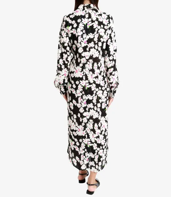 MSGM Floral Print Cotton Dress