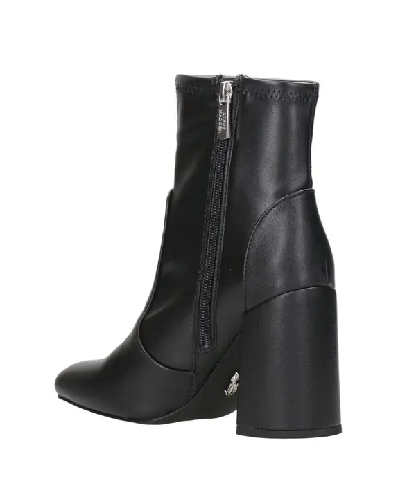 Steve Madden Leatherette Ankle Boots - Black