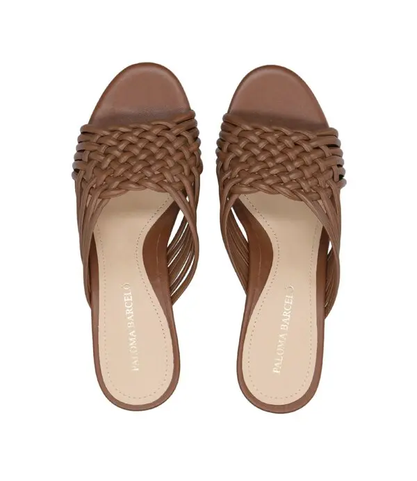 PALOMA BARCELO Nappa Spool Heel Slides