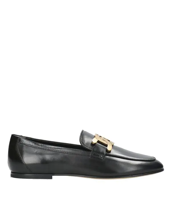 TOD'S Loafer With Chain Accessory - Black