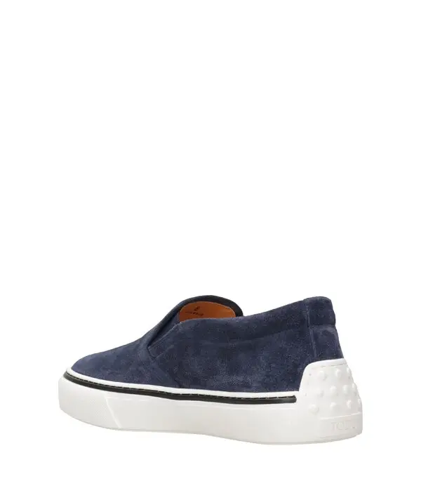 TOD'S Suede Leather Sneakers - Blue