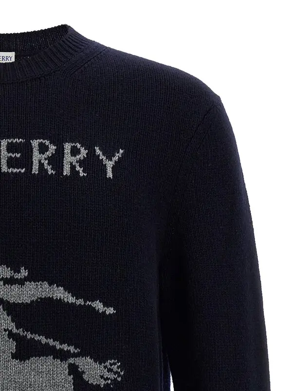Burberry Logo Intarsia Sweater