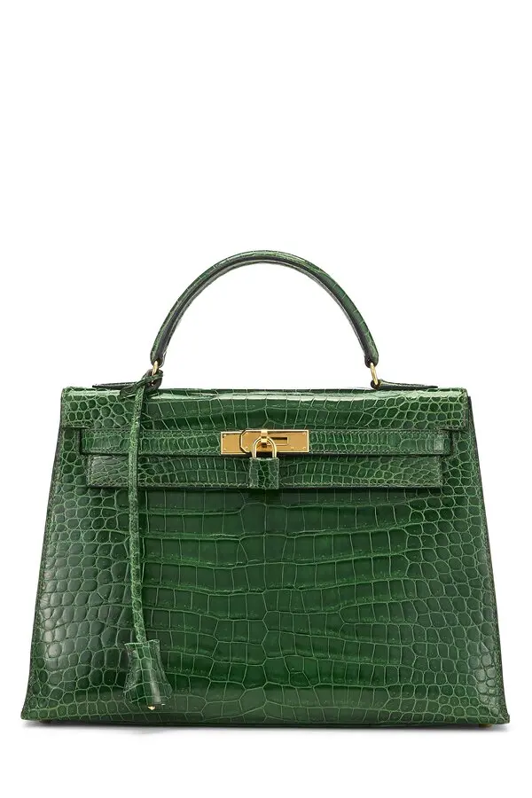 Hermès Crocodile Porosus Lisse Kelly Sellier 32