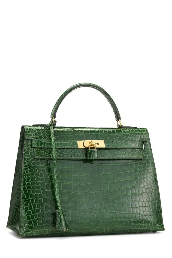 Hermès Crocodile Porosus Lisse Kelly Sellier 32