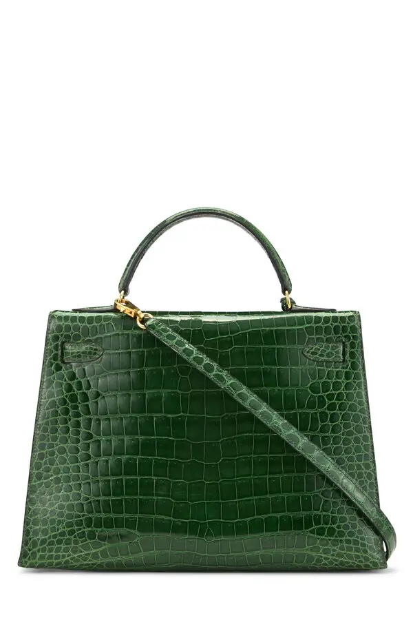 Hermès Crocodile Porosus Lisse Kelly Sellier 32