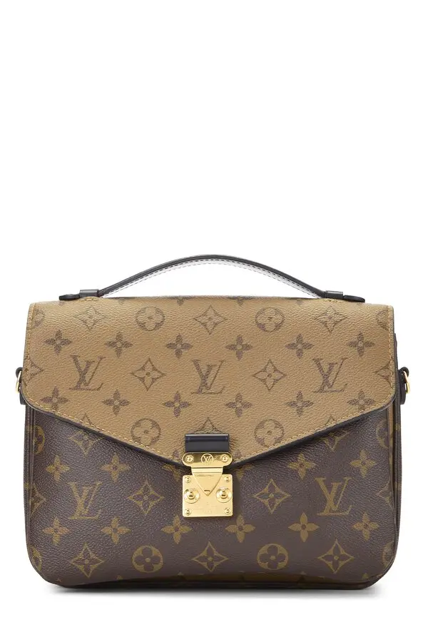 LOUIS VUITTON Monogram Reversed Canvas Pochette Metis - Brown