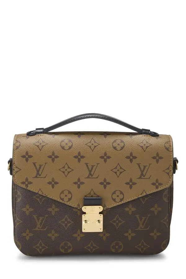 LOUIS VUITTON Monogram Reversed Canvas Pochette Metis - Brown